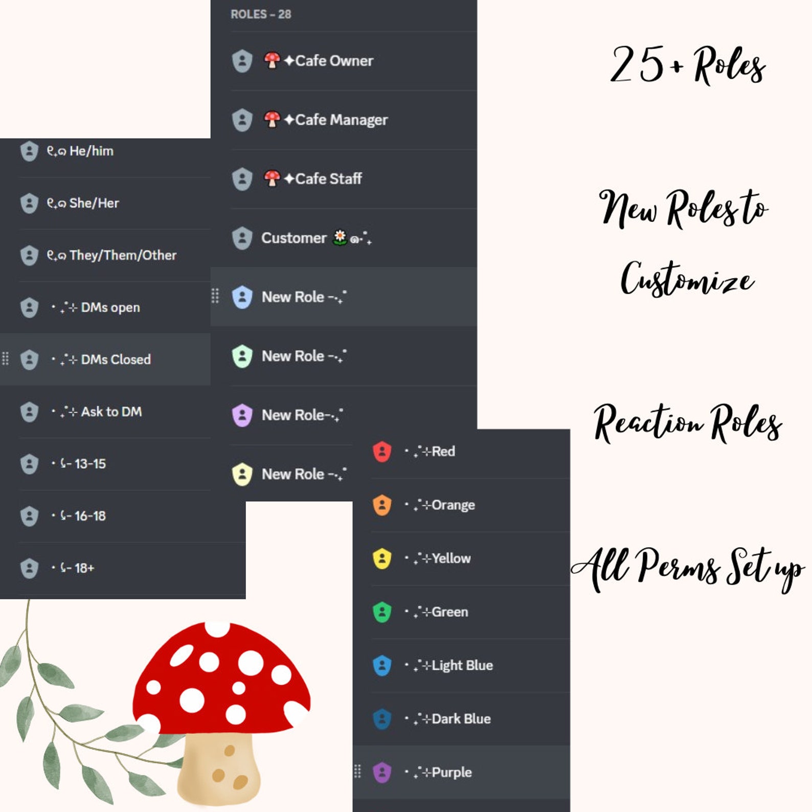 Fairy Garden Cafe Discord Server Template | INSTANT DOWNLOAD! - Etsy