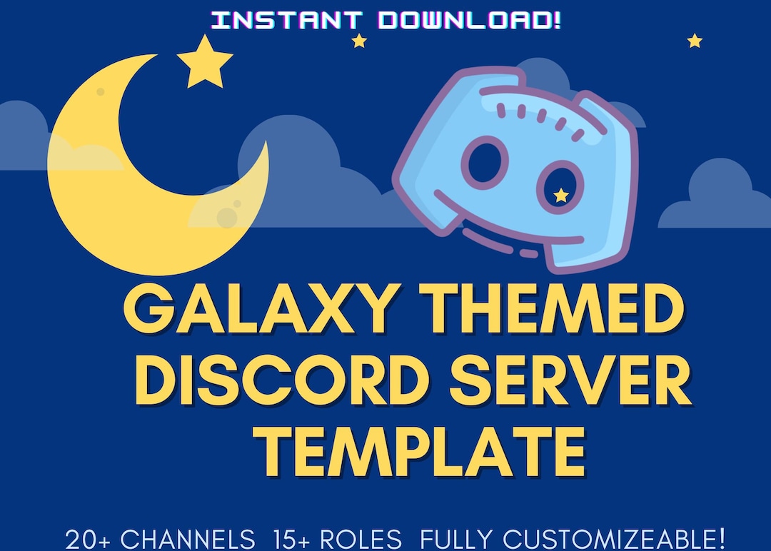 Galaxy Themed Discord Server Template User-Friendly Discord - Etsy España