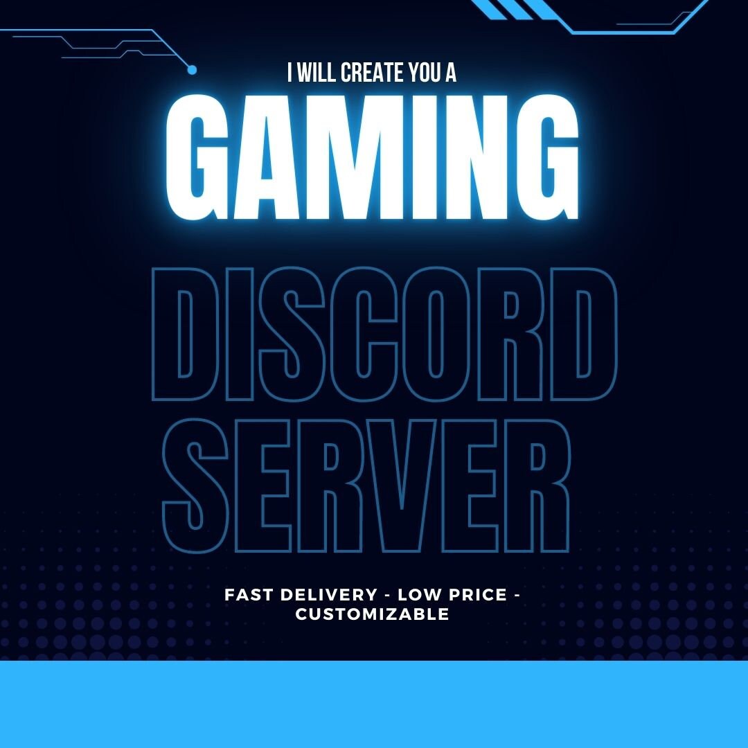 CUSTOM Discord Gaming Streamer Community Server Professional Gaming ...