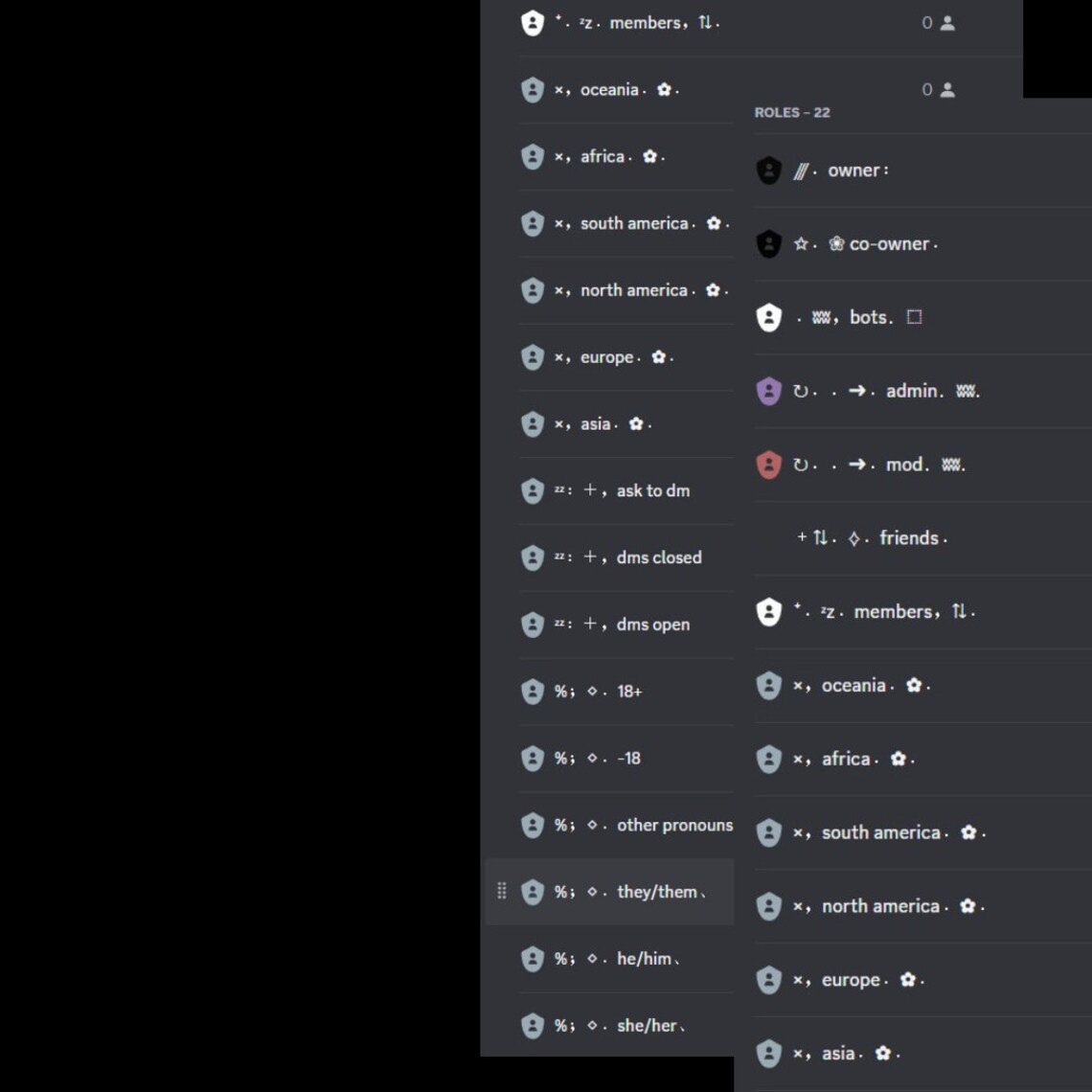 Alternative Font Discord Server Template, Cute BLACK & WHITE Discord ...