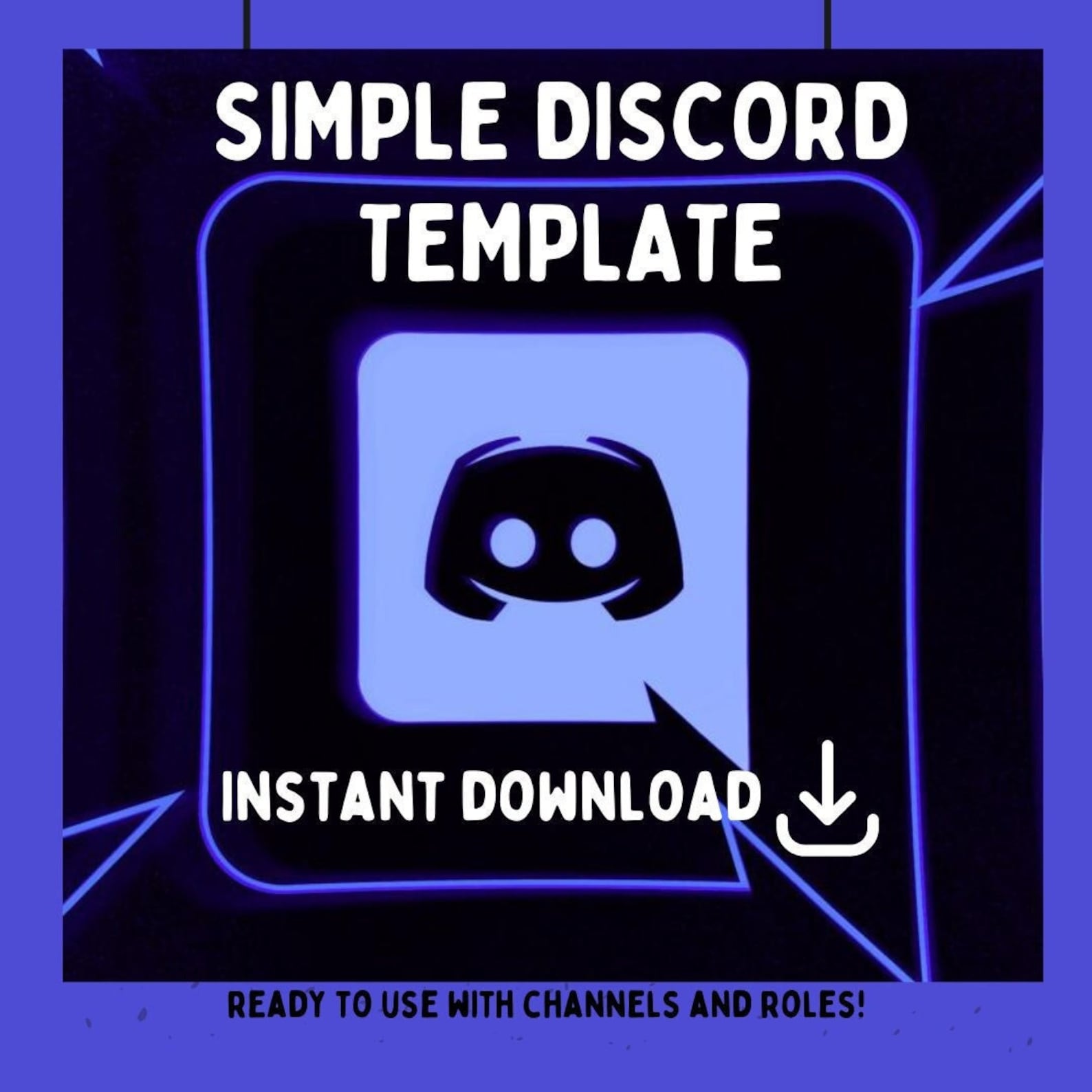 Clean and Simple Discord Server Template; Simplistic Streamer & Content ...