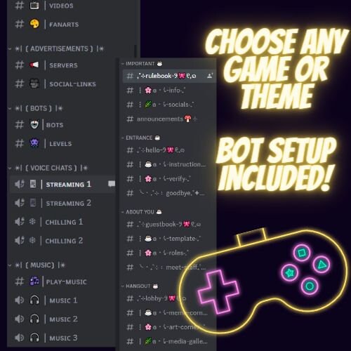 CUSTOM Discord Streamer's Community Server - Etsy