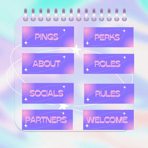 Discord Channel Banners Pink and Purple Dream - Etsy