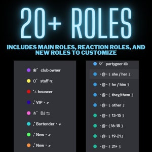 Streamer & Content Creator Discord Server Template - Night Club Theme ...