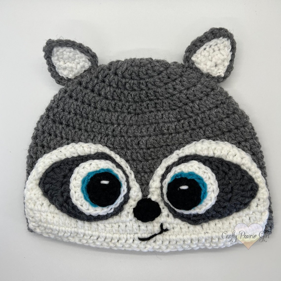 Raccoon Crochet Hat - Custom Crochet Animal Hat - Available in Infant ...