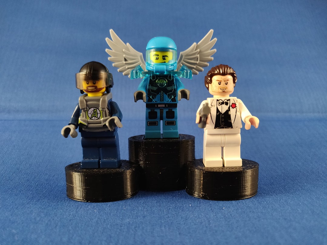 Minifig Display Stand Lego® Compatible Minifigs Not Etsy
