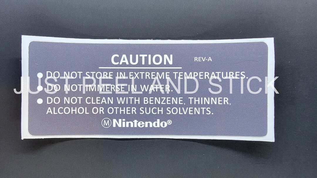 NES Back Label Glossy 3 Pin Replacement Label Decal Sticker Nintendo - Etsy