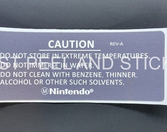 N64 Back Label Glossy Replacement Label Decal Sticker Nintendo | Etsy