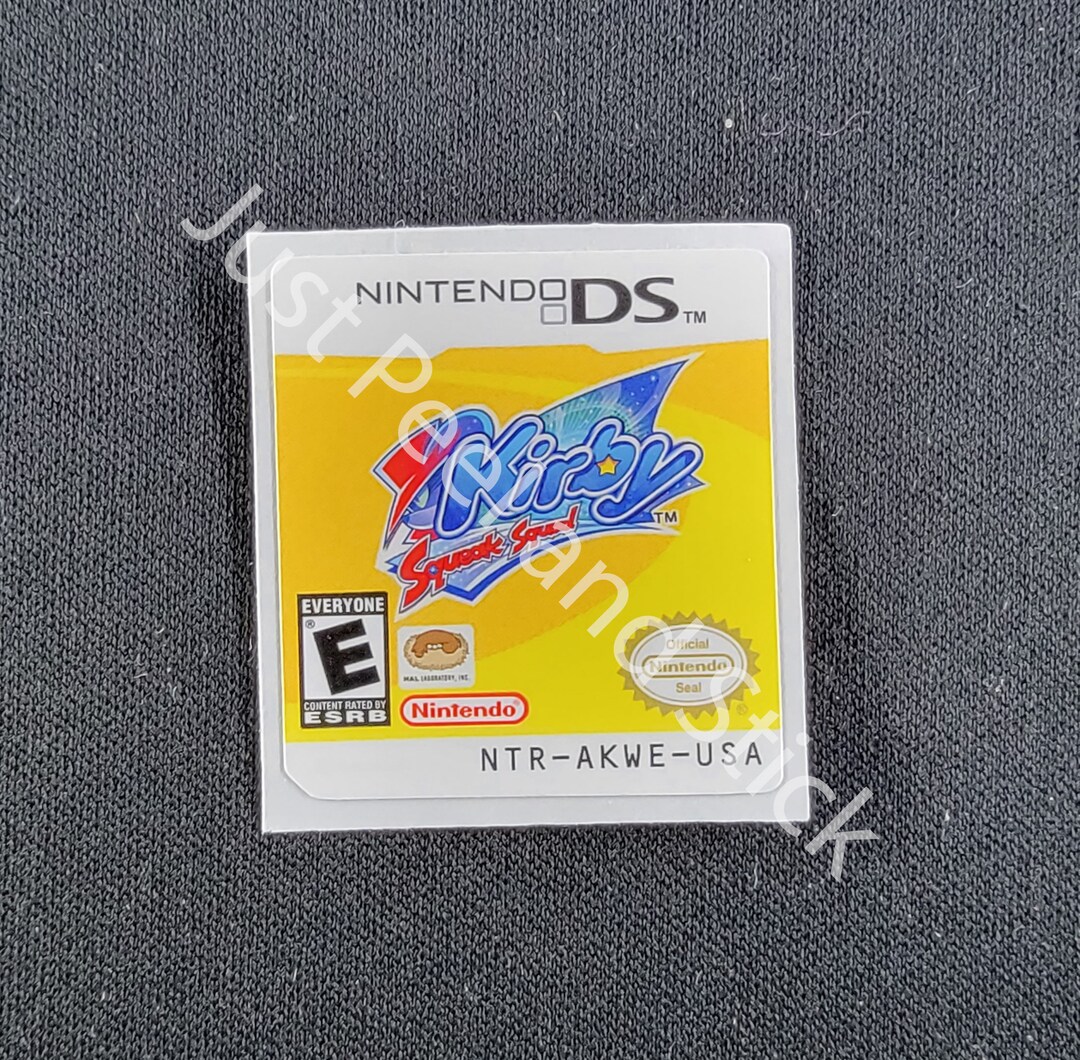 Nintendo DS Kirby Squeak Squad Replacement Label Decal Sticker Gameboy ...