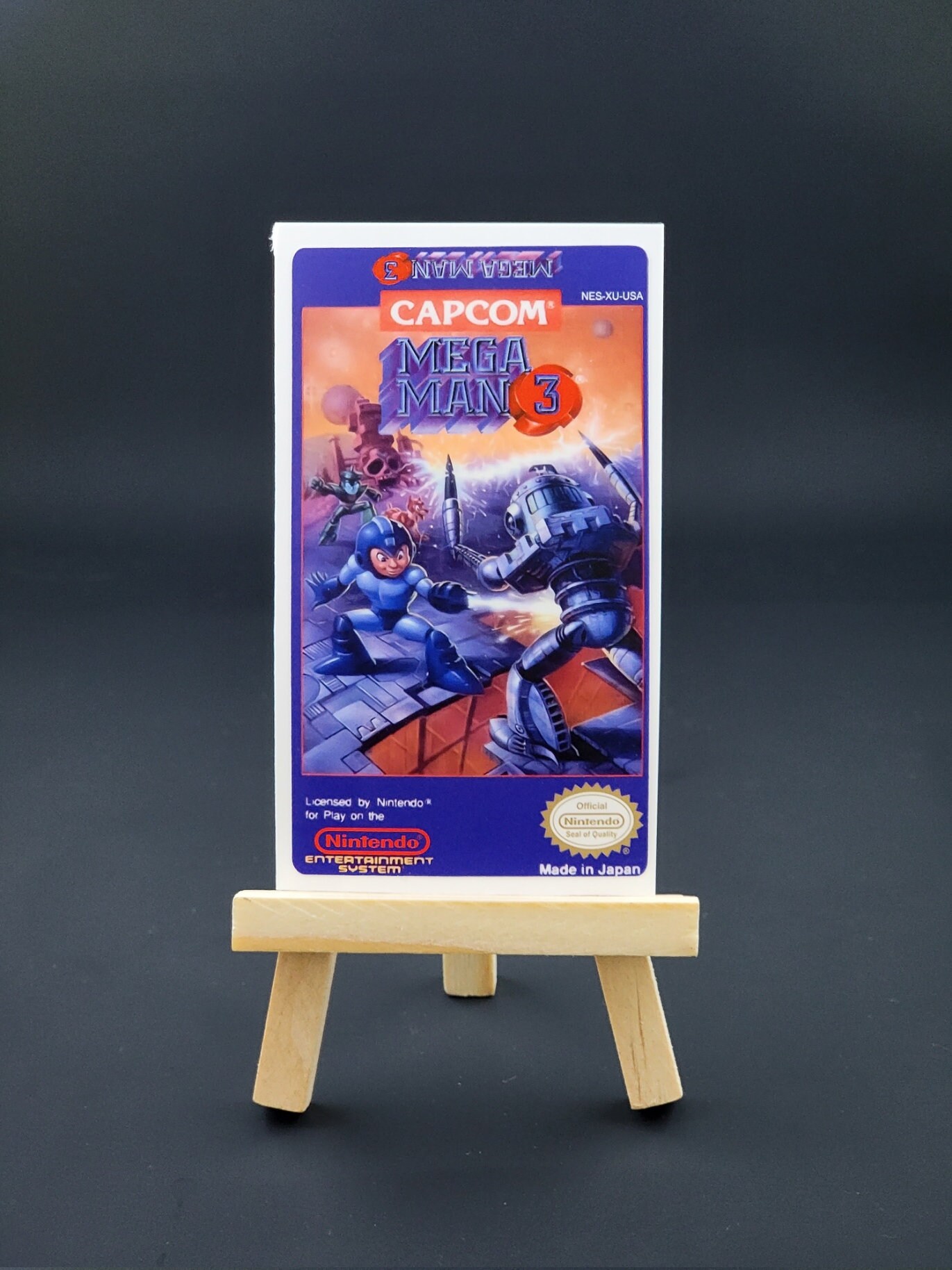 NES Megaman Mega Man 3 Glossy Replacement Label Decal Sticker Nintendo ...