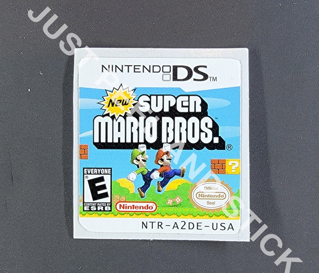 Nintendo Ds Super Mario Bros Glossy Replacement Label Decal - Etsy