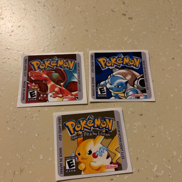 Gameboy Color Cartridge Label Sticker - Etsy