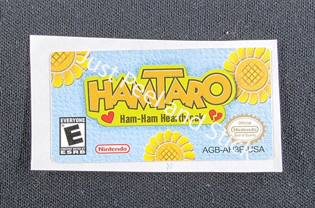 GBA Ham Taro Ham Ham Heartbreak Replacement Label Decal Glossy Finish ...