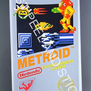 NES Metroid Glossy Replacement Game Cartridge Label Decal Sticker ...