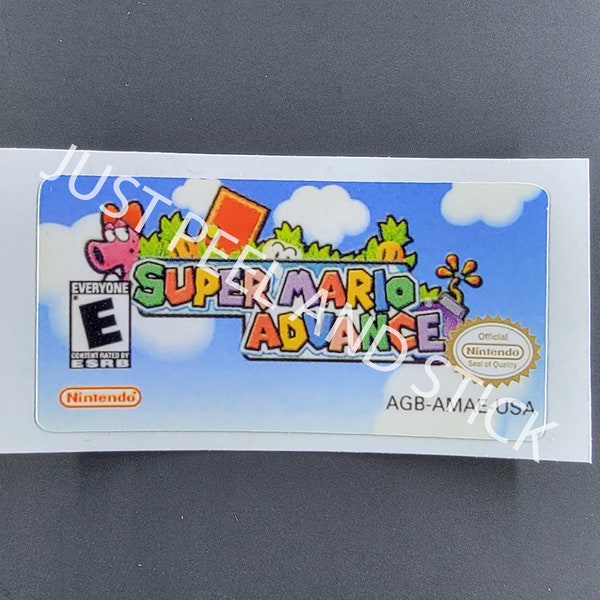 Game Boy Advance Decal - Etsy