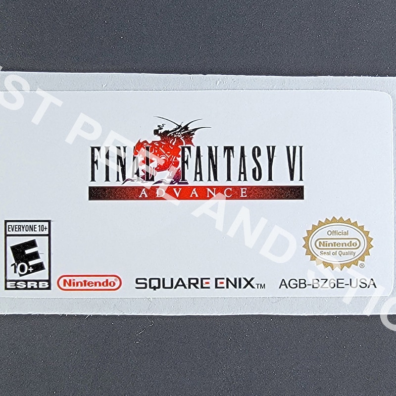 Final Fantasy Sticker 6 - Etsy