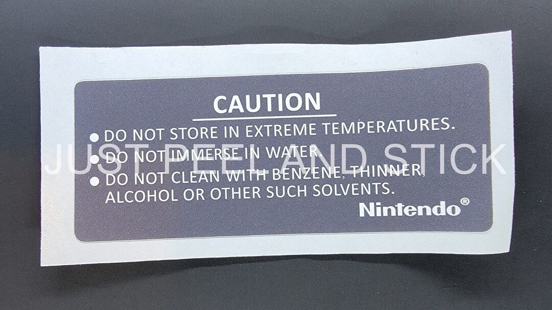 NES Back Label Glossy 5 Pin Replacement Label Decal Sticker Nintendo - Etsy