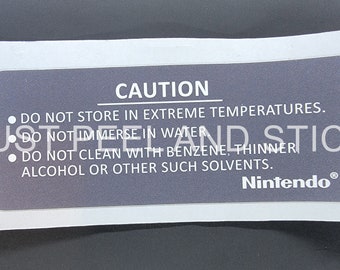 N64 Back Label Glossy Replacement Label Decal Sticker Nintendo | Etsy