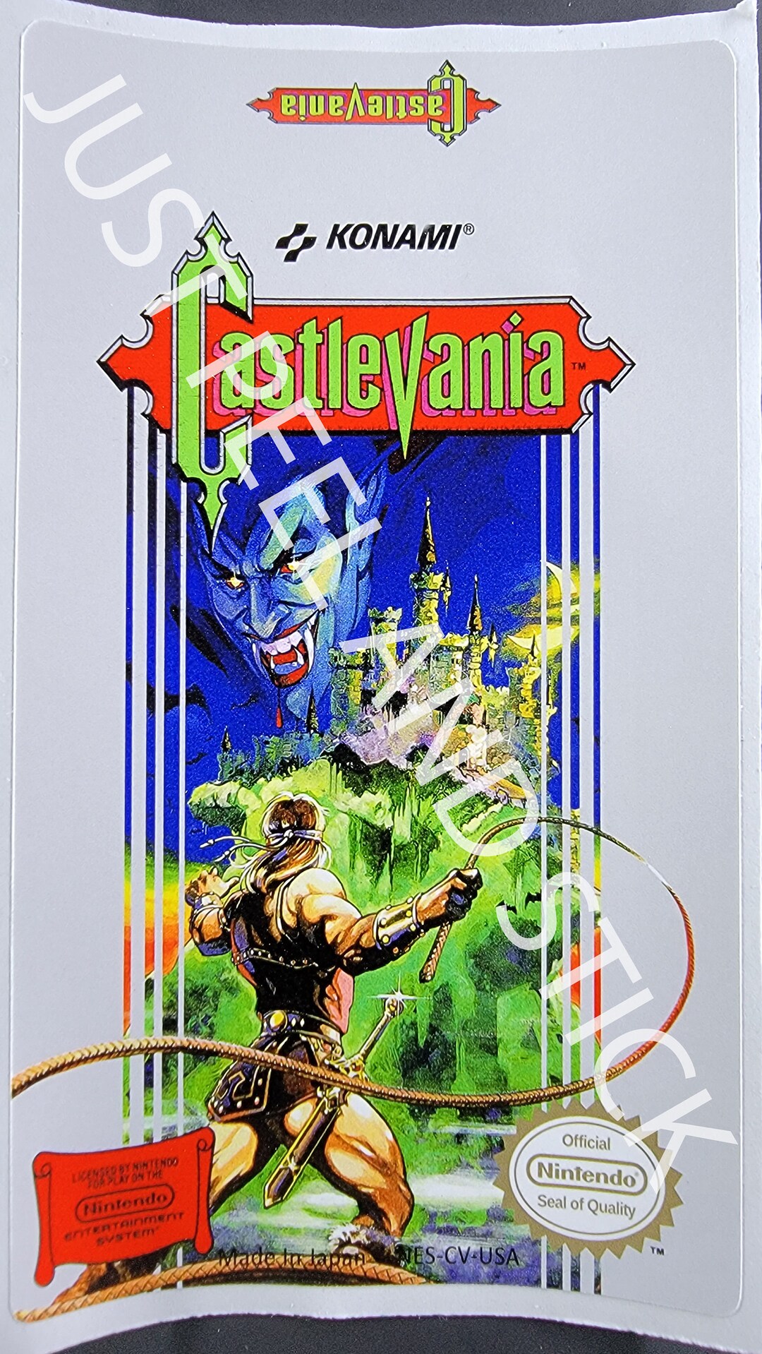 NES Castlevania Glossy Replacement Label Decal Sticker Nintendo - Etsy