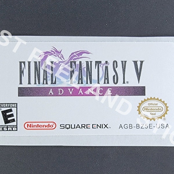 Final Fantasy Gba Sticker - Etsy