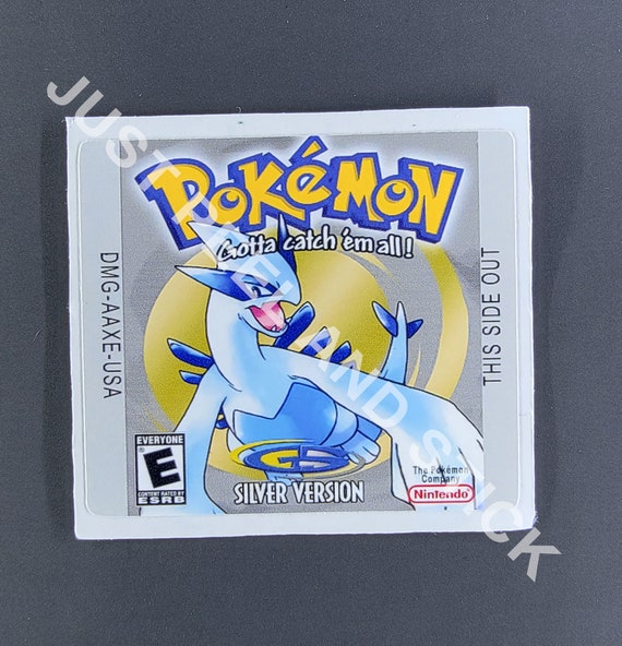 Gameboy Pokemon Silver Version Replacement Label Decal Sticker | Etsy