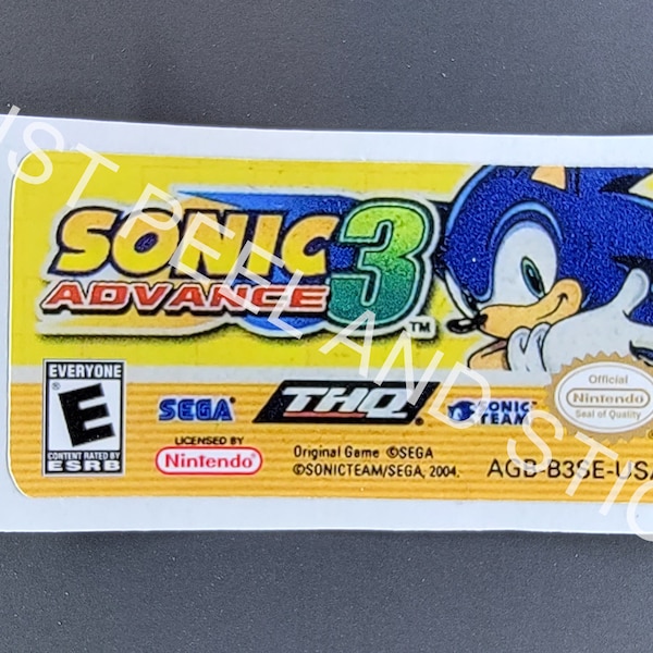 Sonic 3 Sticker - Etsy