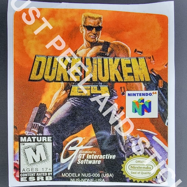 Duke Nukem Sticker - Etsy
