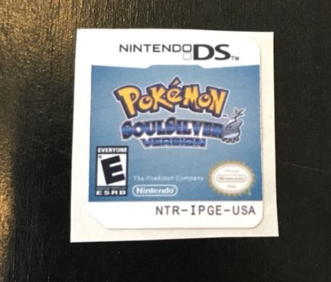Gameboy DS Pokemon Soul Silver Version Glossy Replacement | Etsy