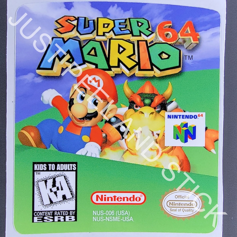 Super Mario Decal - Etsy