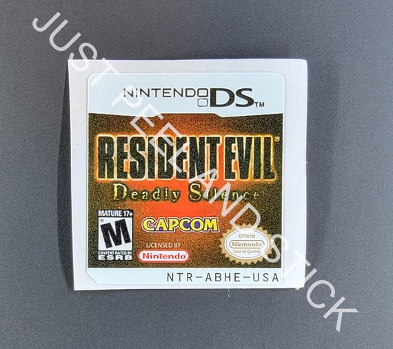 Nintendo DS Resident Evil Deadly Silence Replacement Label | Etsy