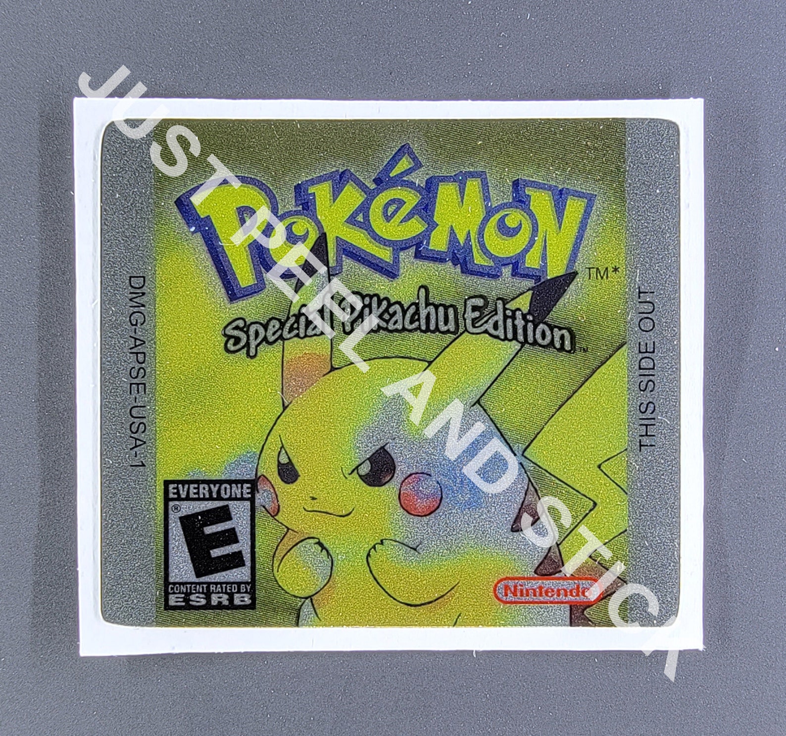 Gameboy Labels Yellow Pikachu Version Replacement Label Decal Sticker ...