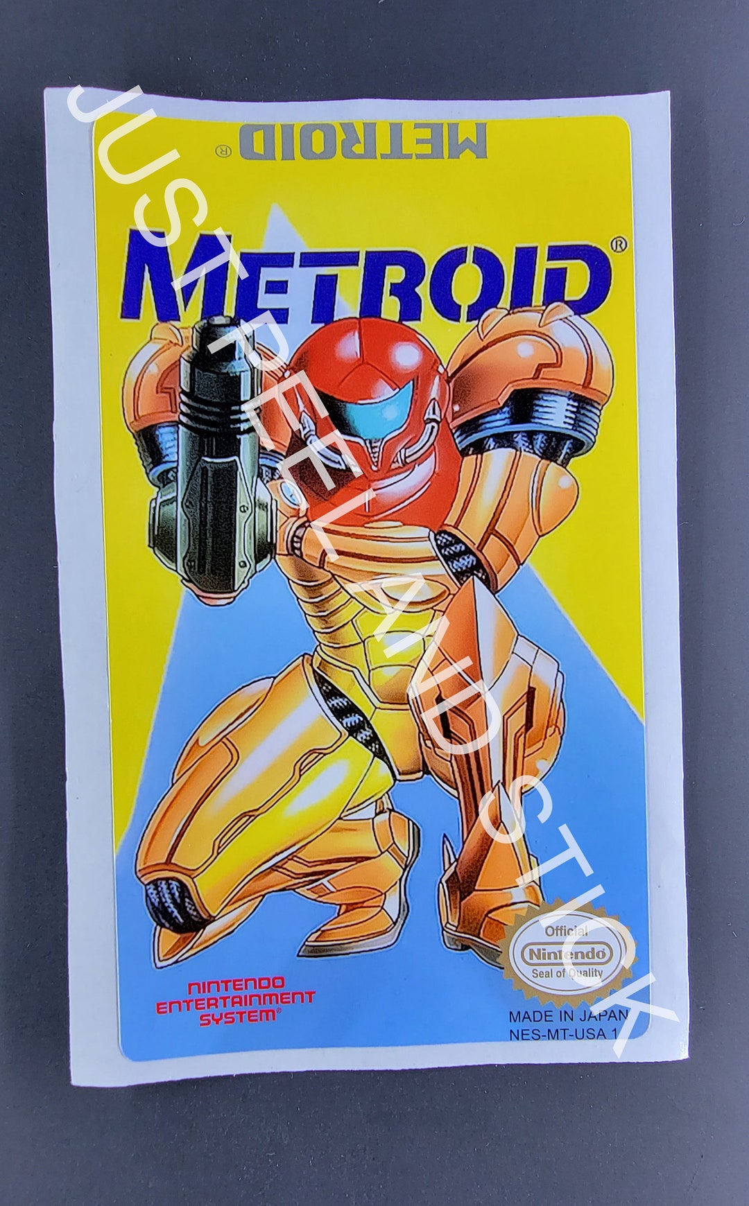 NES Metroid Glossy Replacement Game Cartridge Label Decal Sticker ...
