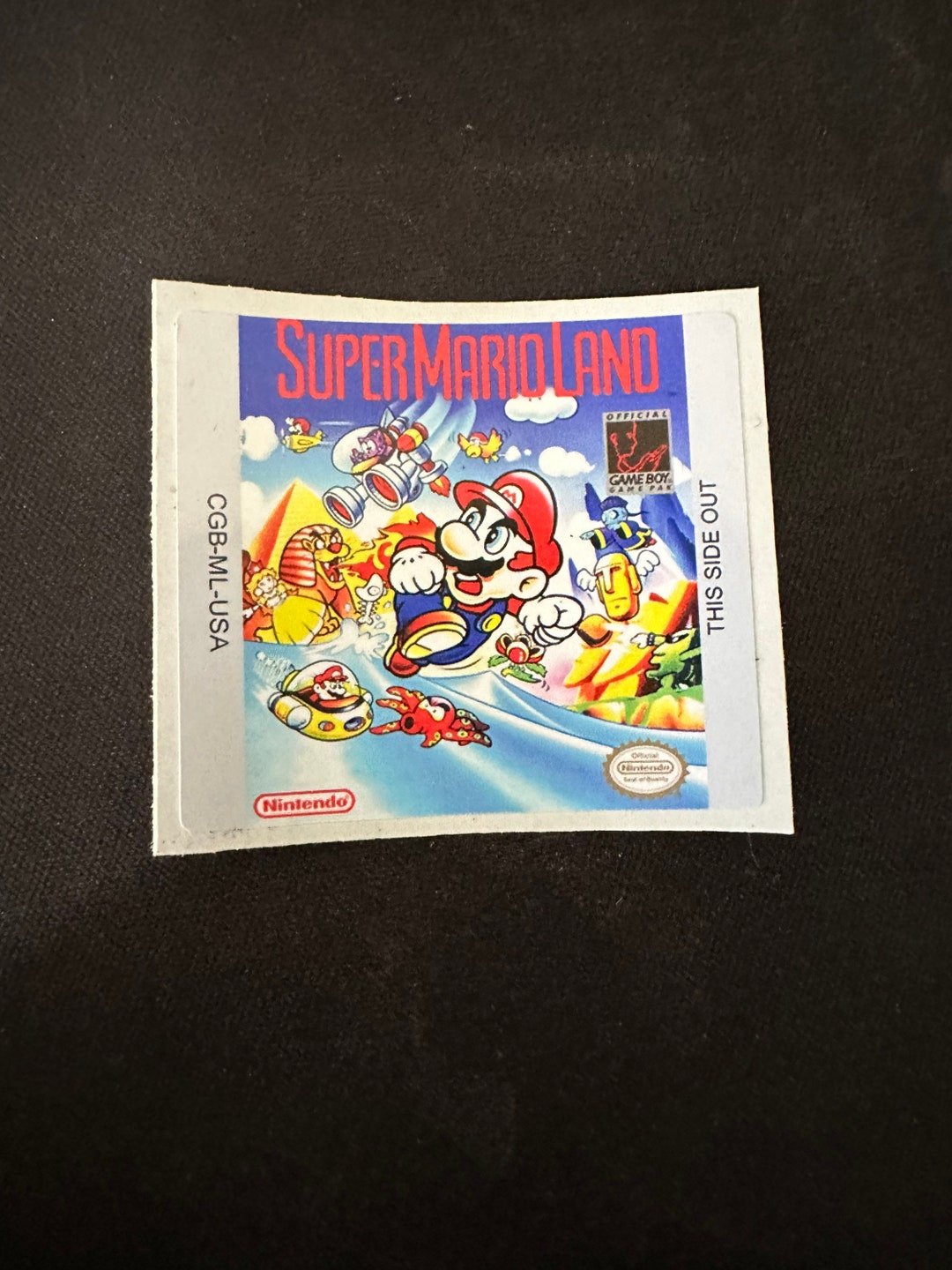 GBC Gameboy Color Super Mario Land Replacement Label Decal Sticker ...