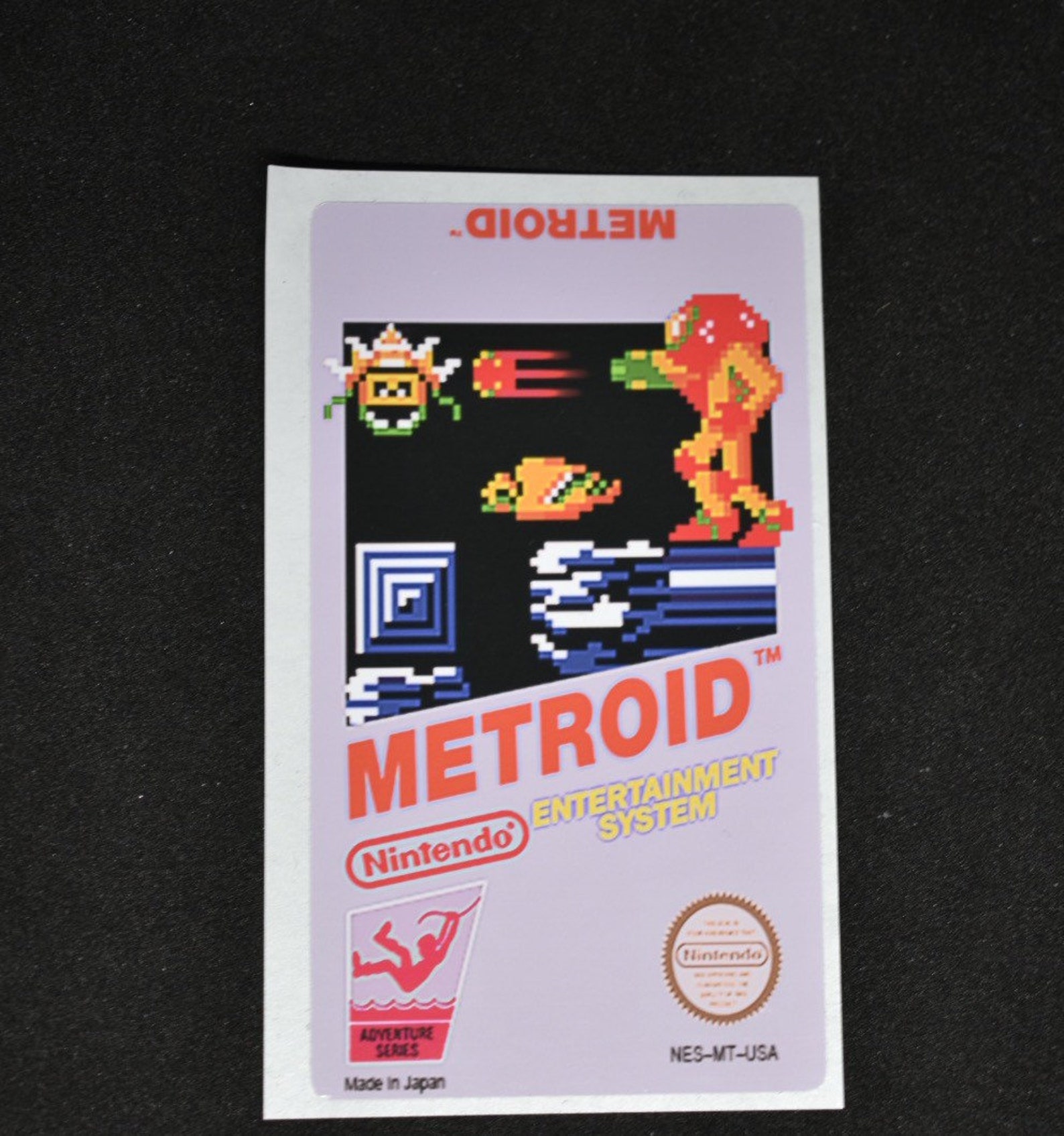 NES Metroid Glossy Replacement Label Decal Sticker Nintendo | Etsy