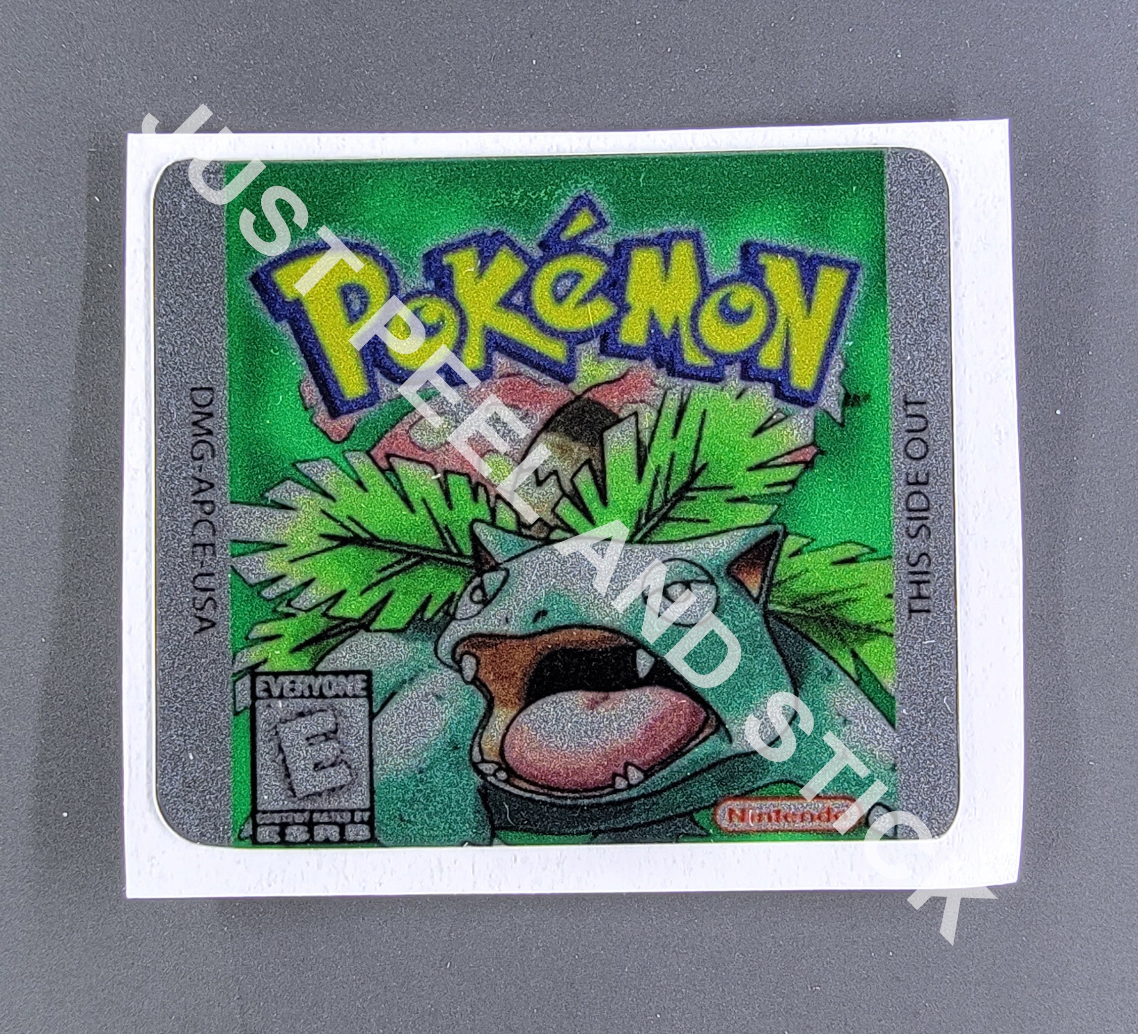 Gameboy Pokemon Green Version Replacement Label Decal Sticker Nintendo ...