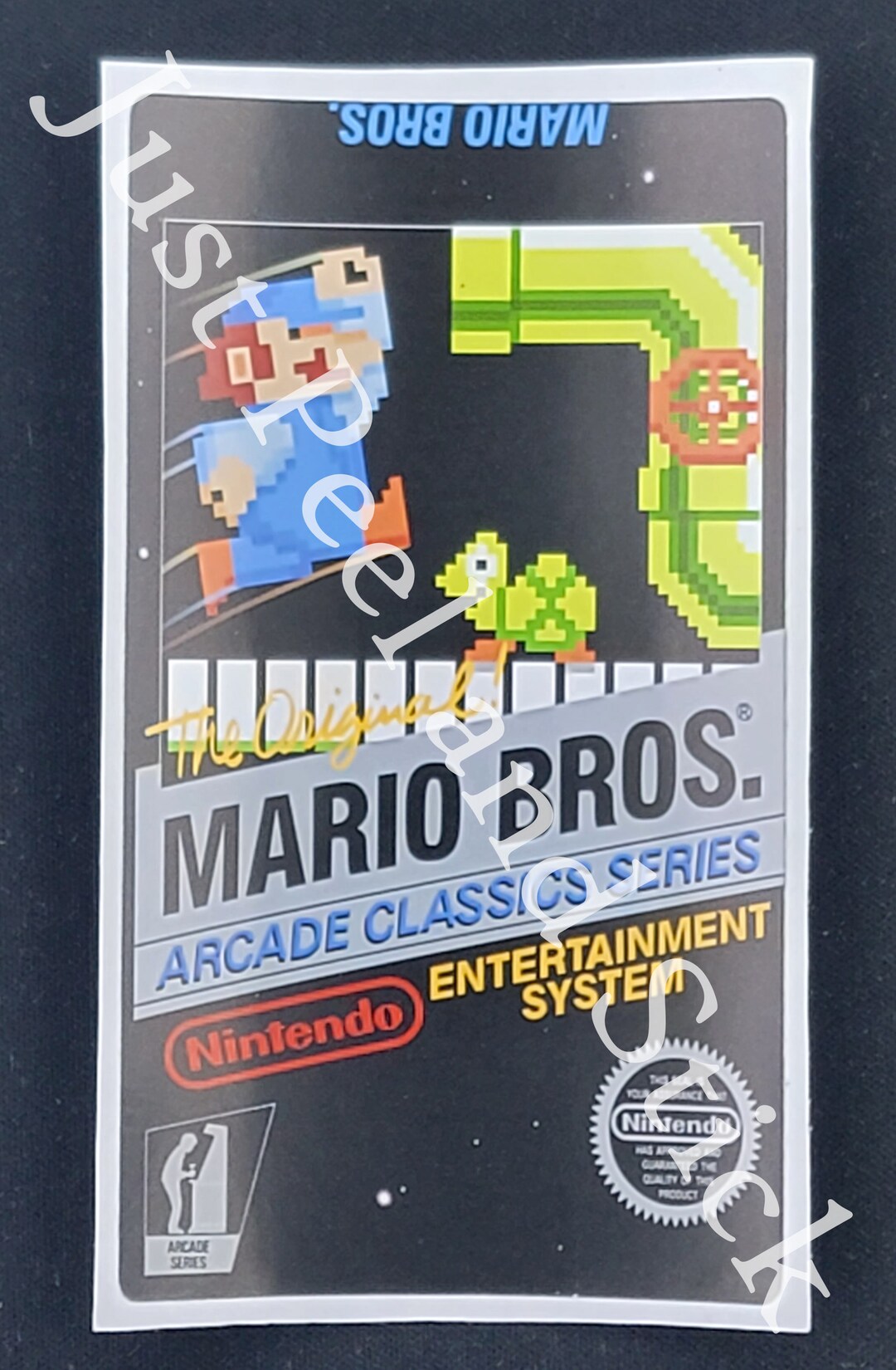 Super Mario Bros NES Game Cartridge Label, Glossy Sticker - Etsy
