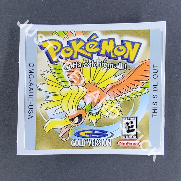 Gameboy Advance Sticker Gold - Etsy