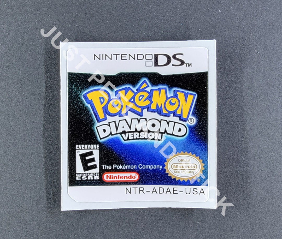 Nintendo DS Pokemon Diamond Version Replacement Label Nintendo Choose ...