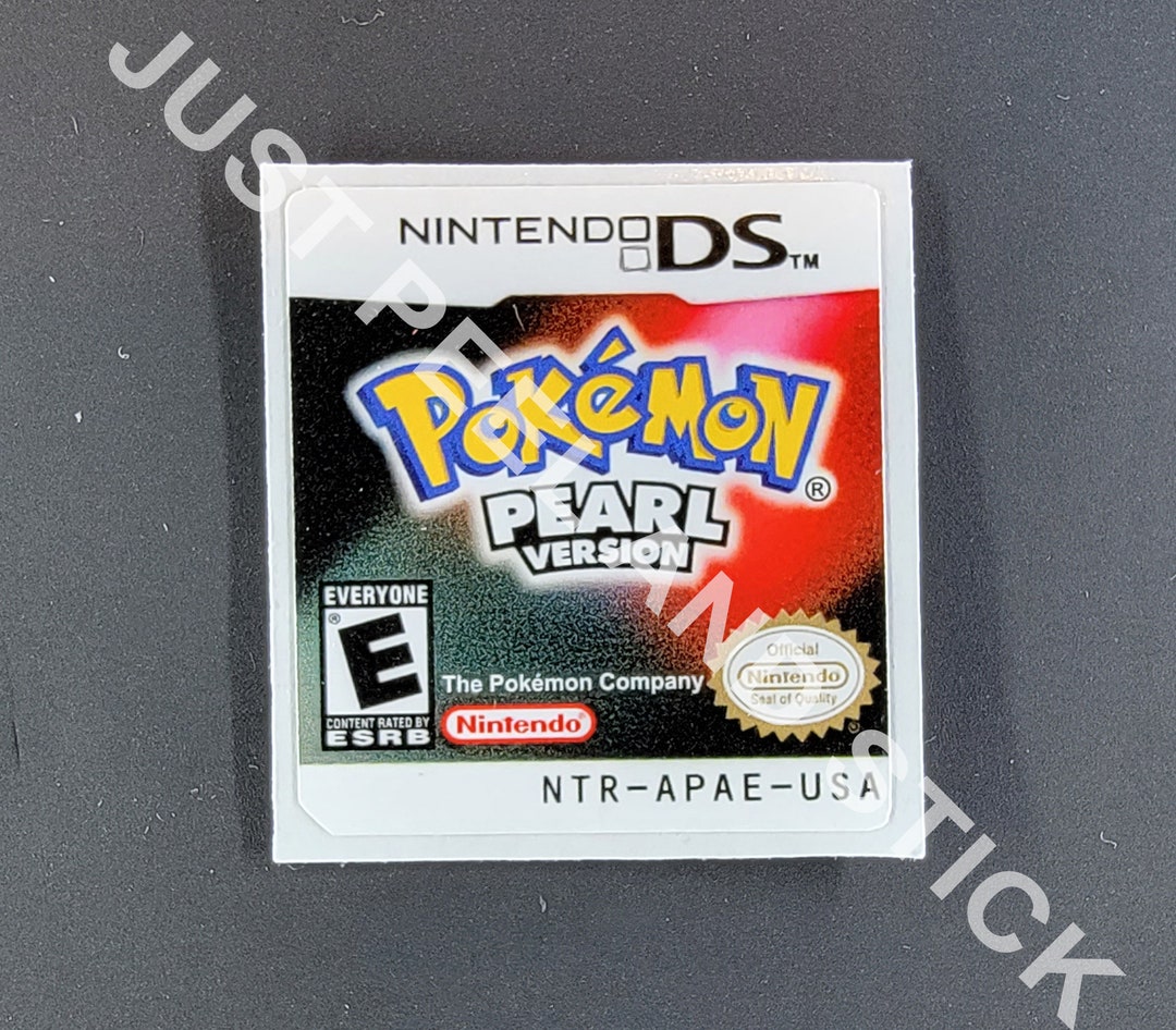 Gameboy DS Pokemon Pearl Version Glossy Replacement Label Nintendo - Etsy