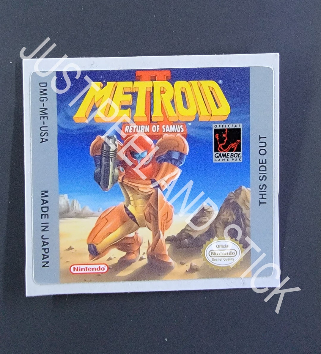 Gameboy Color GBC Metroid 2 Return of Samus Replacement Label Decal ...