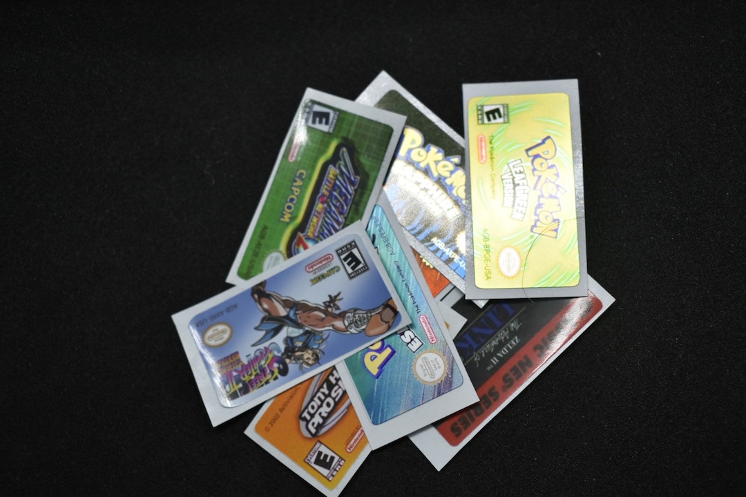 GBA Custom Replacement Label Decal Glossy or Metallic (specify Design ...