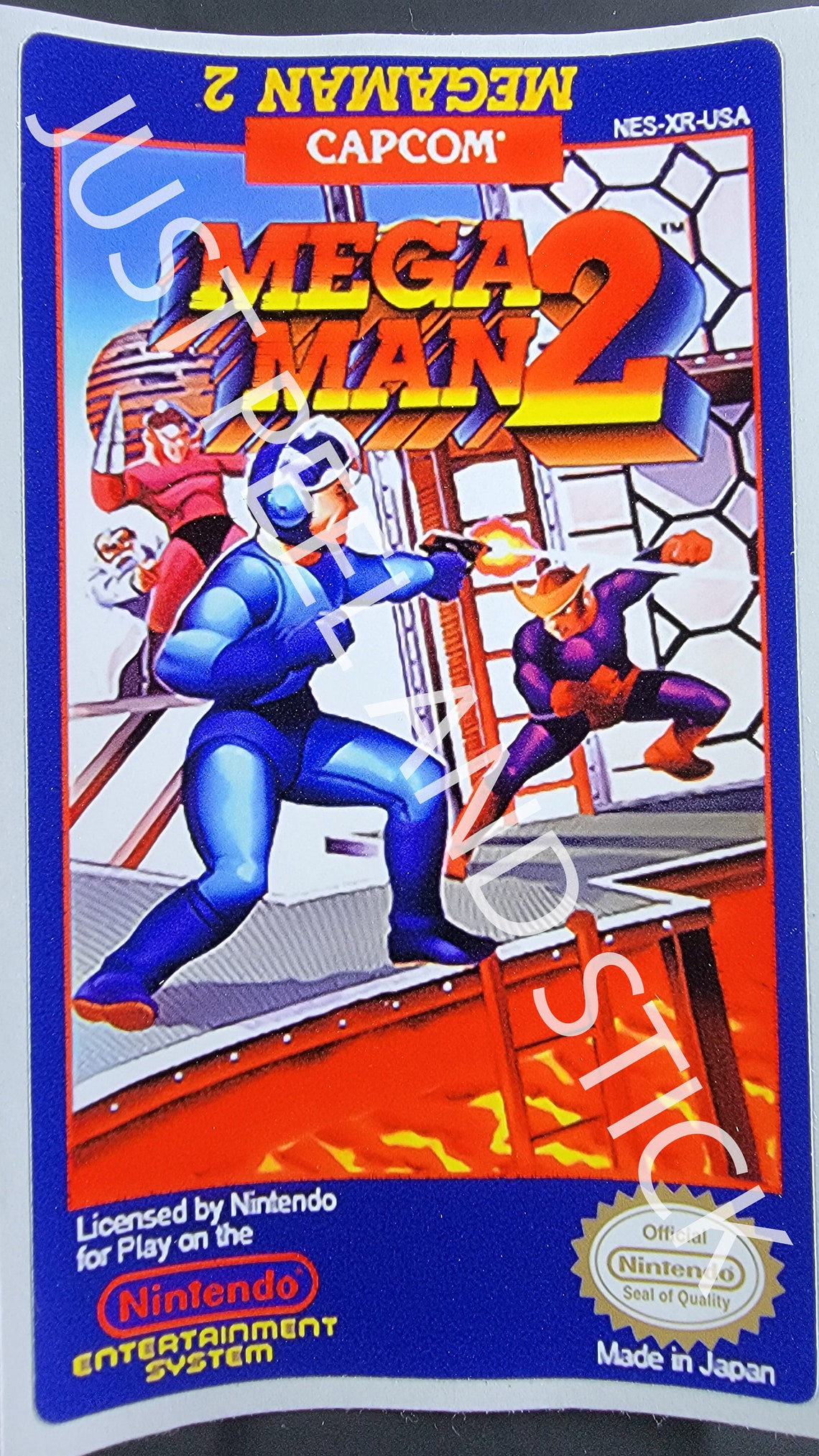 NES Mega Man 2 Glossy Replacement Label Decal Sticker Nintendo - Etsy