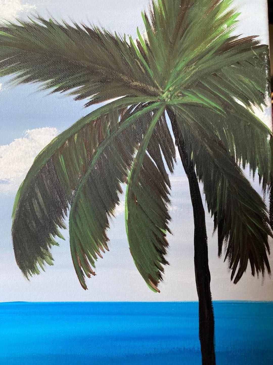 Palm Tree Painting - Etsy
