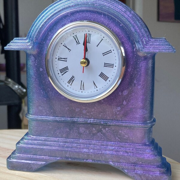 Purple Clock - Etsy