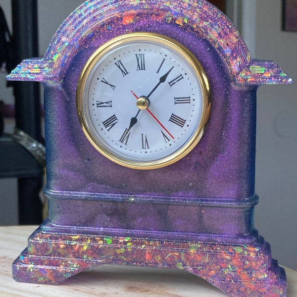 Purple Clock - Etsy