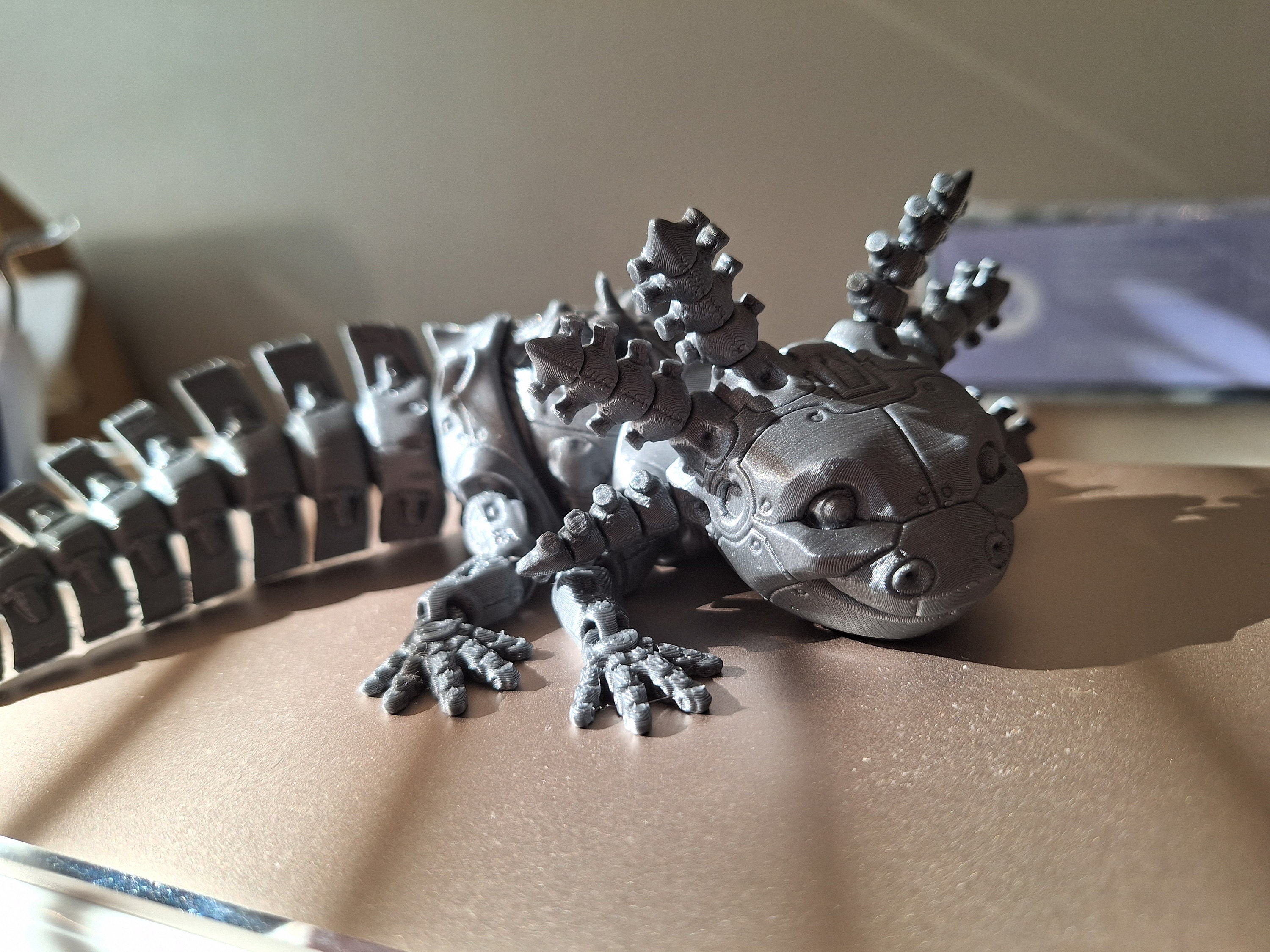 Flexible Robot Axolotl Articulated Fidget Toy 3D Printed - Etsy Canada