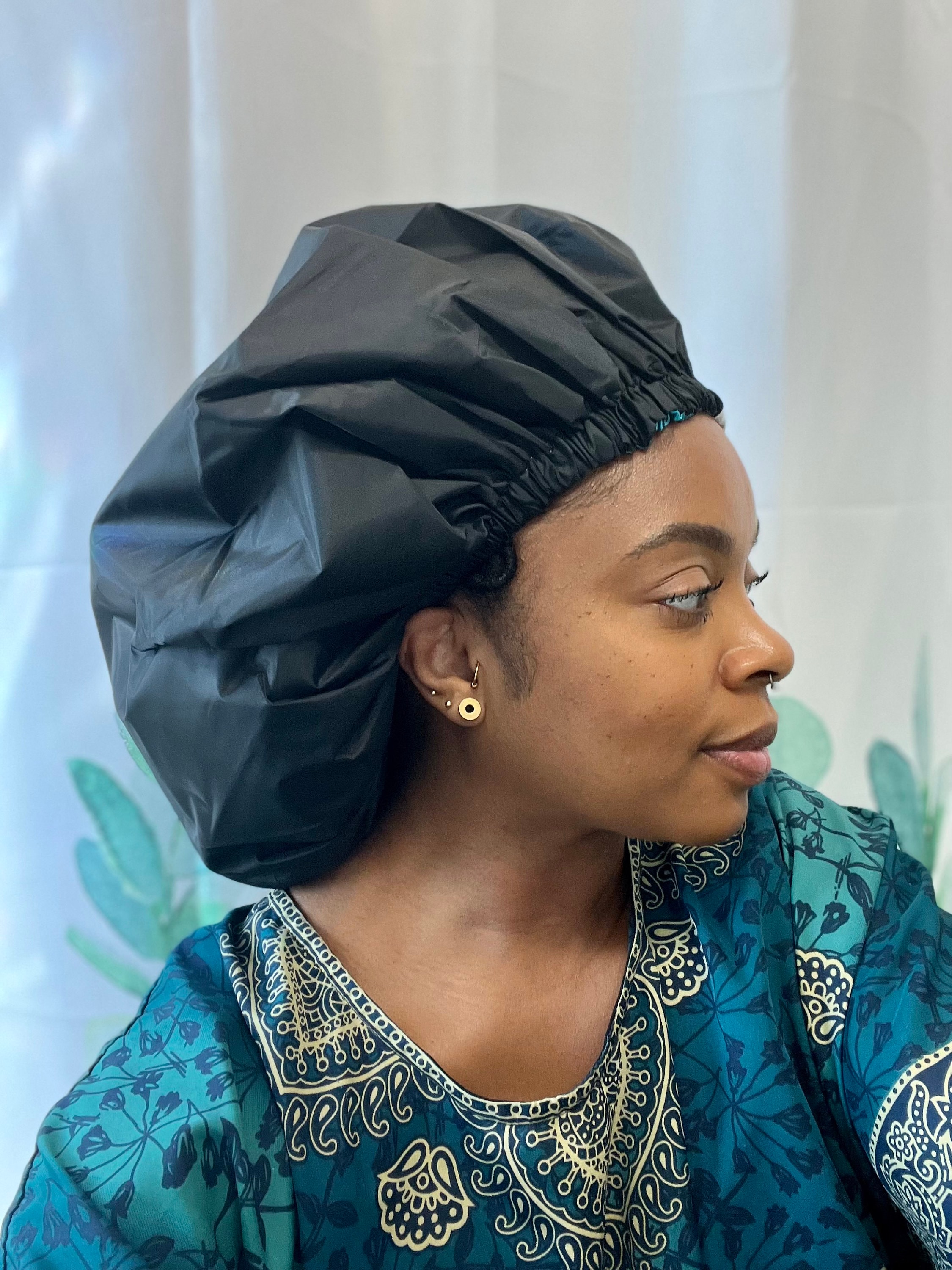 XL Satin Lined Waterproof Bonnet/ Shower Cap - Etsy