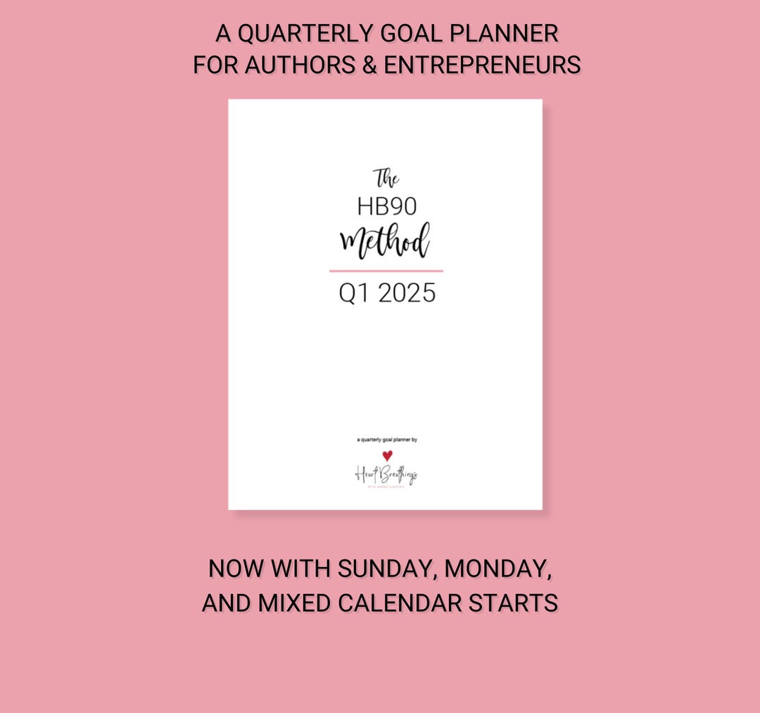 HB90 Method Planner Q1 2025 Printable Goal-setting Planner for Authors ...