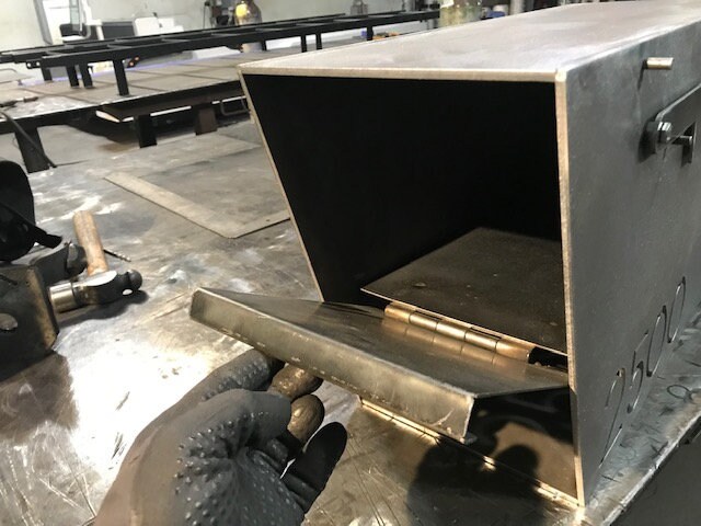 Modern Steel Mailbox With House Numbers - Etsy