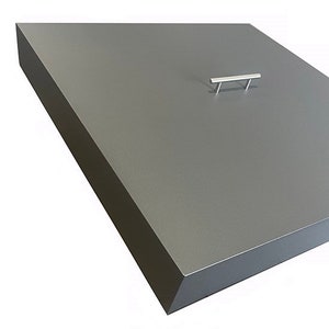 Square Powder Coated Aluminum Fire Pit Lid With 4" Sides - Etsy